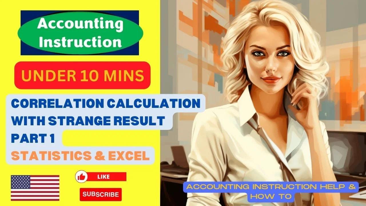 Statistics And Excel Correlation Calculation With Strange Result Part 1