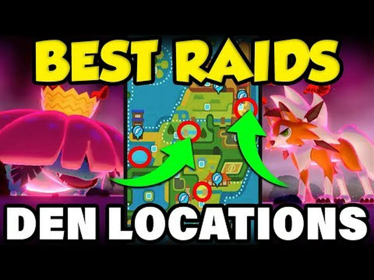 BEST ISLE OF ARMOR RAID LOCATIONS! Pokemon Isle of Armor Den Guide!