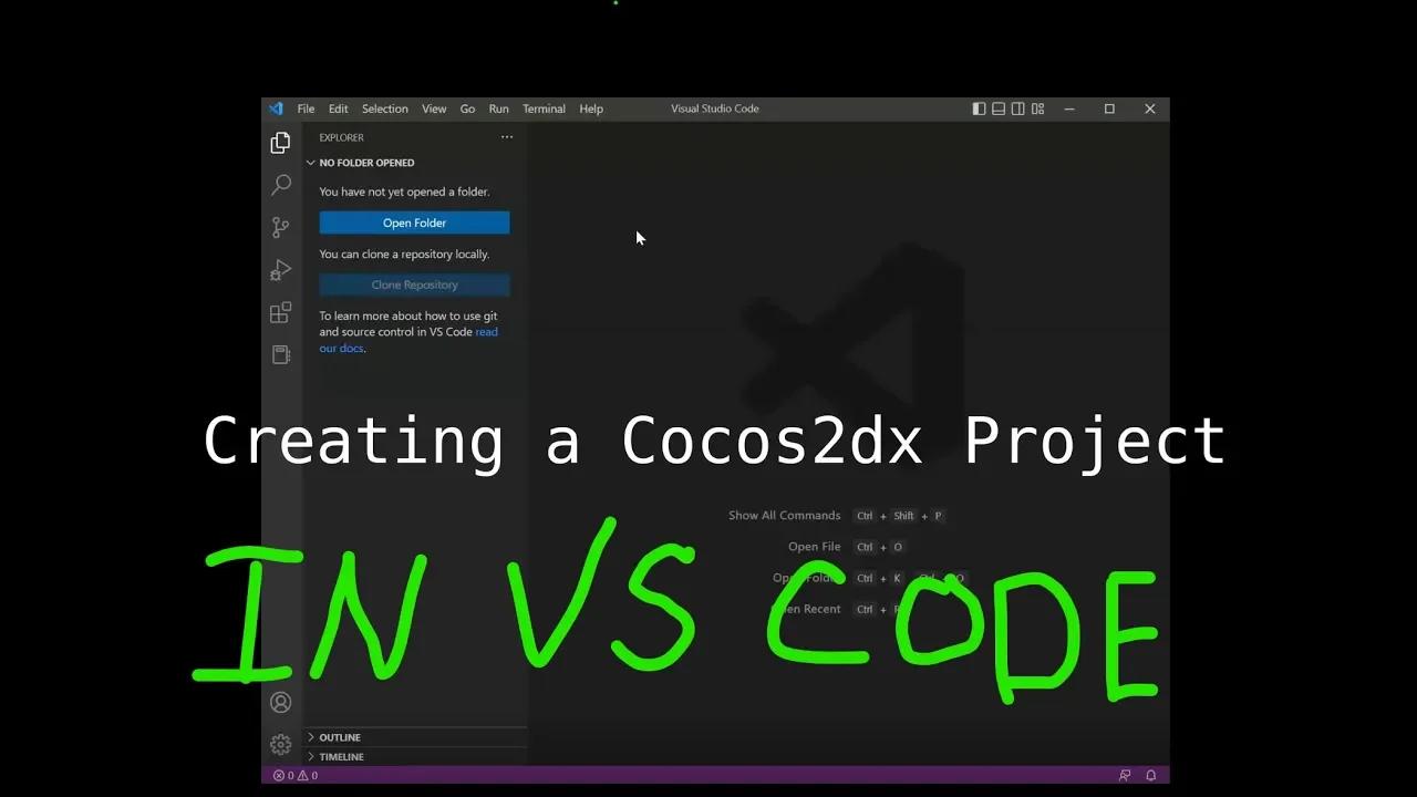 Creating a Cocos2d x Project in Visual Studio Code