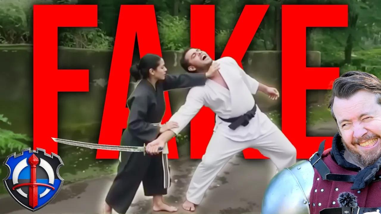 This must be a JOKE!? - Real swordsmen react to Mcdojo SWORD VIDEOS