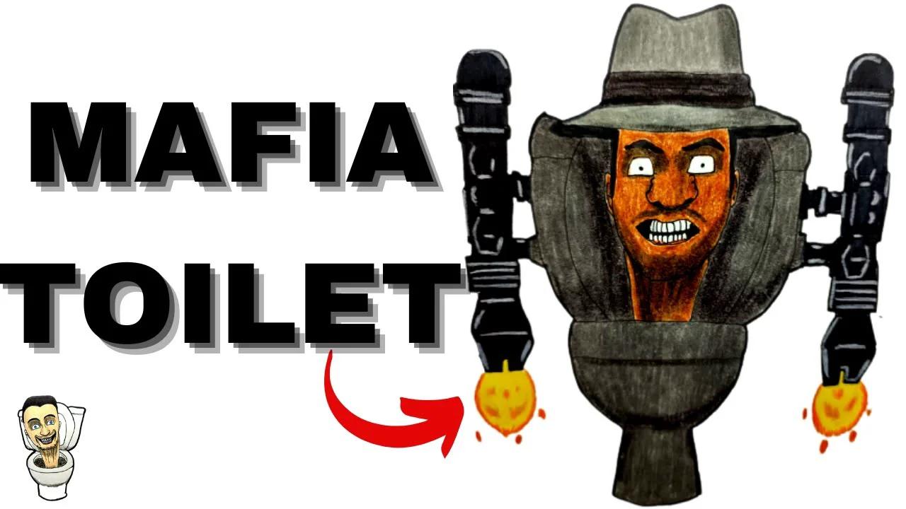 Cómo DIBUJAR a🚽MAFIA TOILET de los SKIBIDI TOILET / How to DRAW MAFIA ...