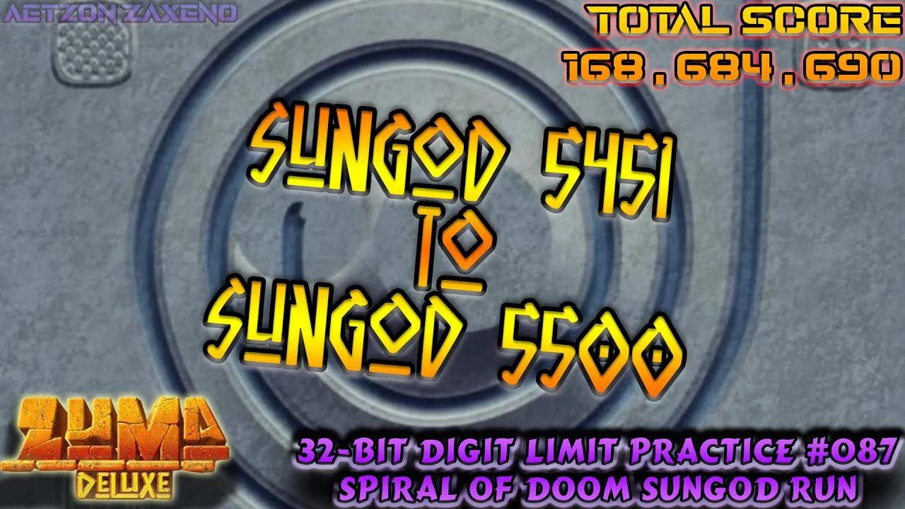 5500 SunGods Completed | Zuma Deluxe 32-Bit DLP #087