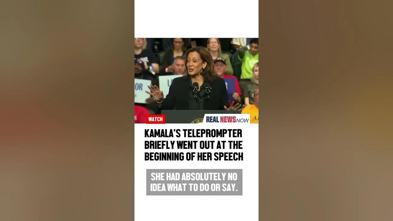 Kamala Harris Struggles When The Teleprompter Goes Out #politics # ...