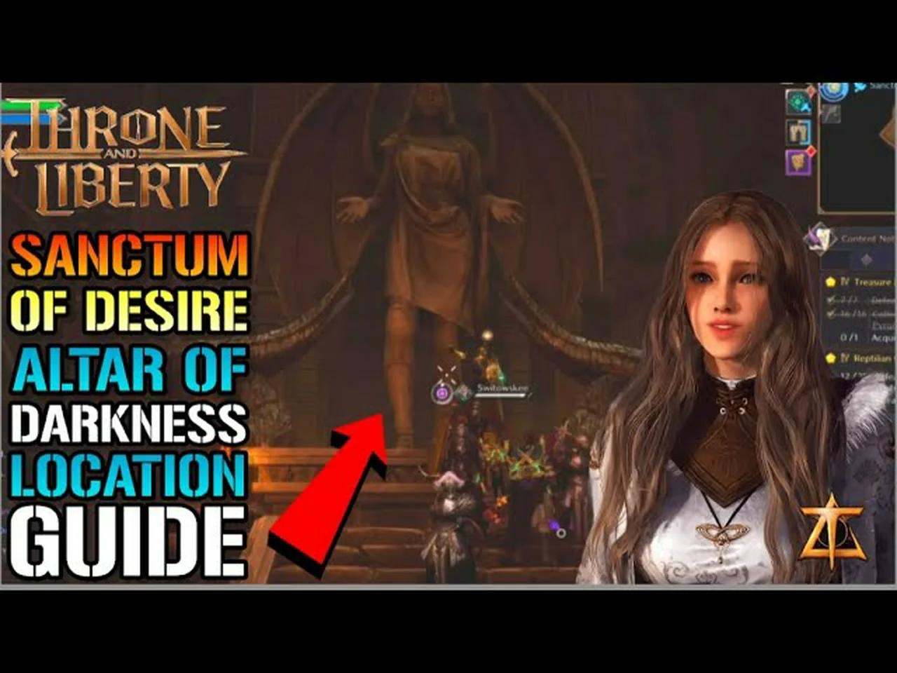 Throne Liberty Sanctum Of Desire Altar Of Darkness Location Guide