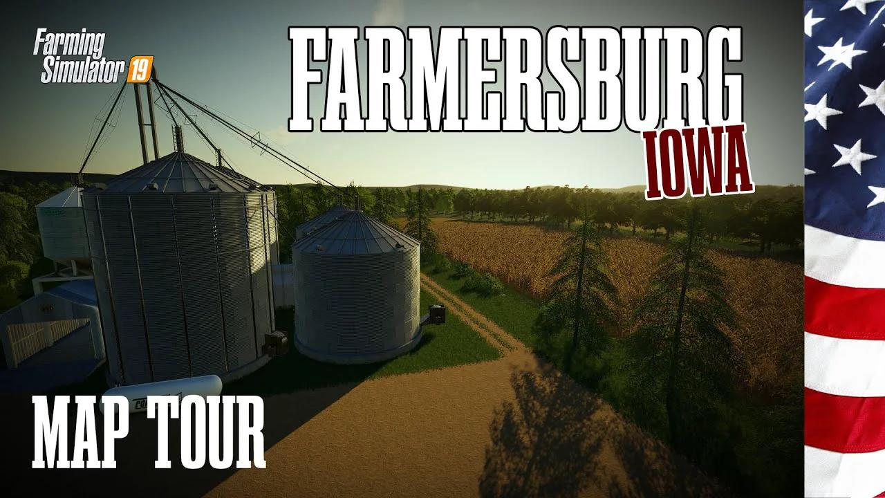 The Best Small US Map? - Farmersburg, Iowa - Map Tour - Farming ...