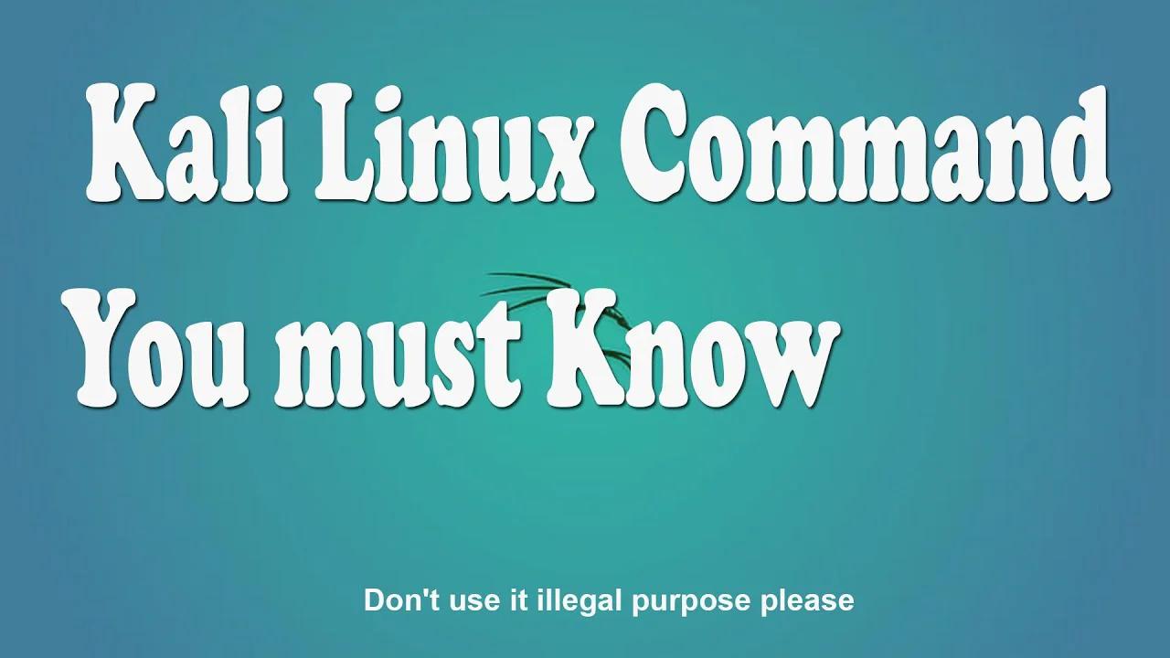 Linux Commands that Make you easier to use Kali Linux! - বাংলা