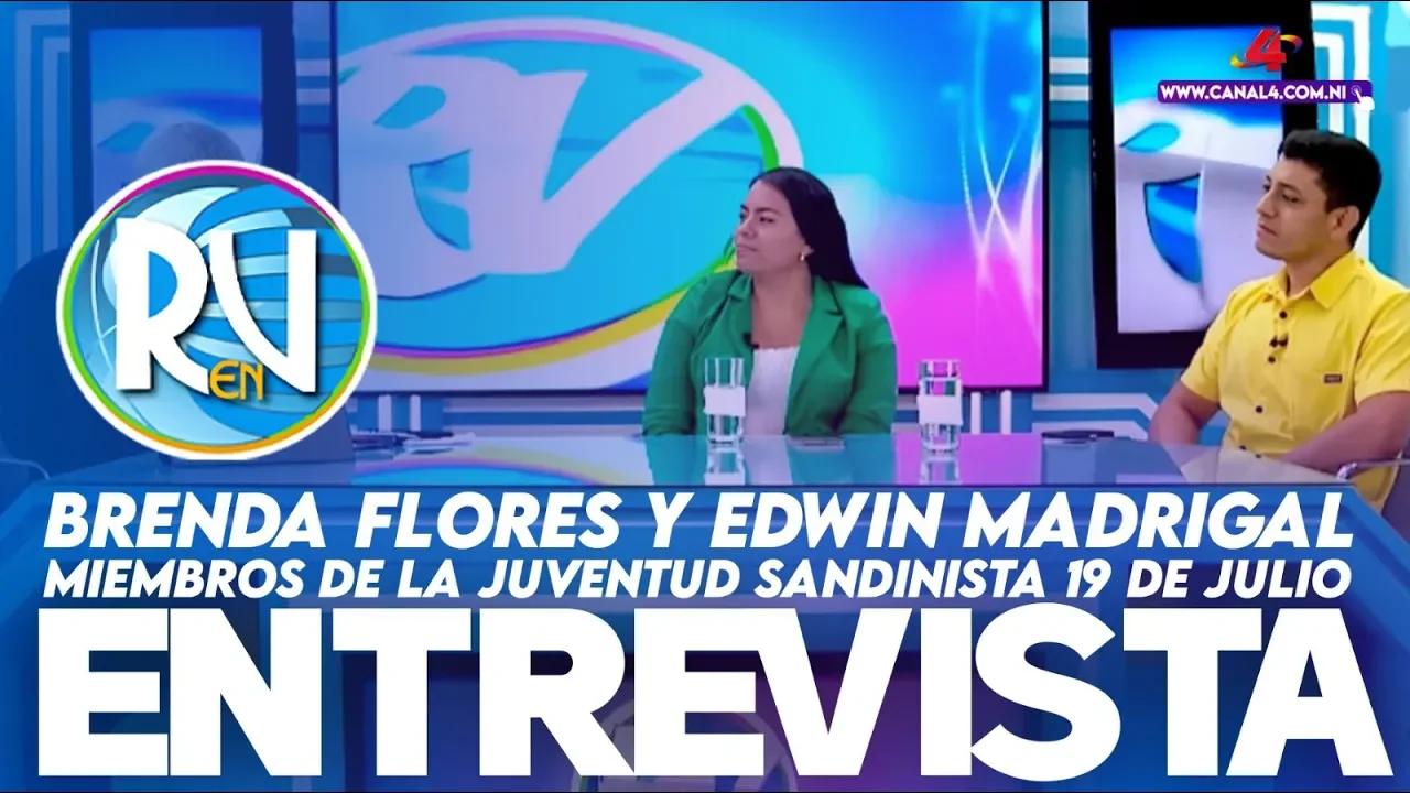 Brenda Flores y Edwin Madrigal de Juventud Sandinista en la Revista En ...