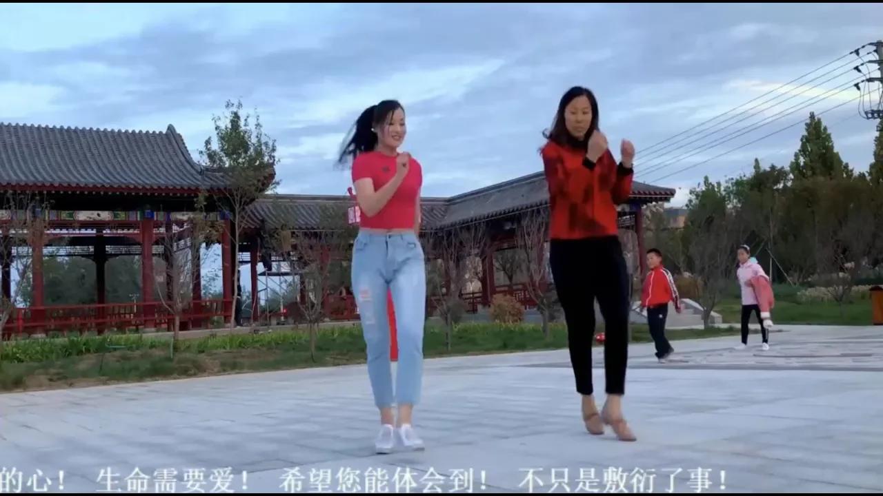 Mother And Daughter Dance Together In The Elegant Dance Light Clouds