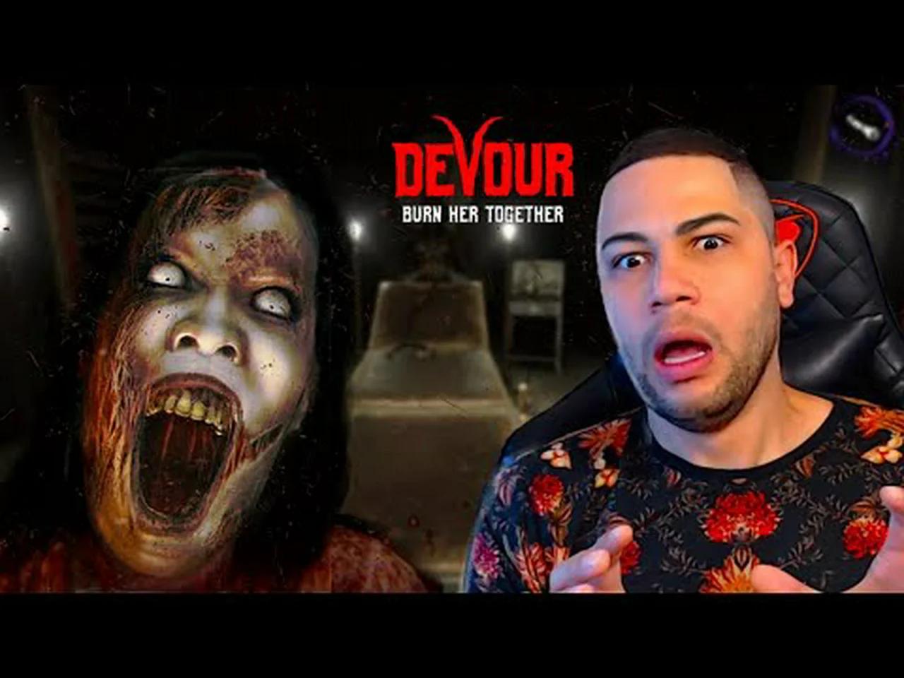 A PRIMEIRA vez que joguei DEVOUR (sozinho) #1 | Gameplay com facecam | Vida De Boot