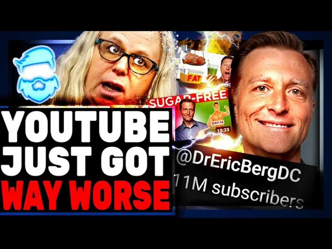 Youtube Just Launched MASSIVE New Censorship & It Gets Worse! Dr. Eric Berg & Others Shadow Banned