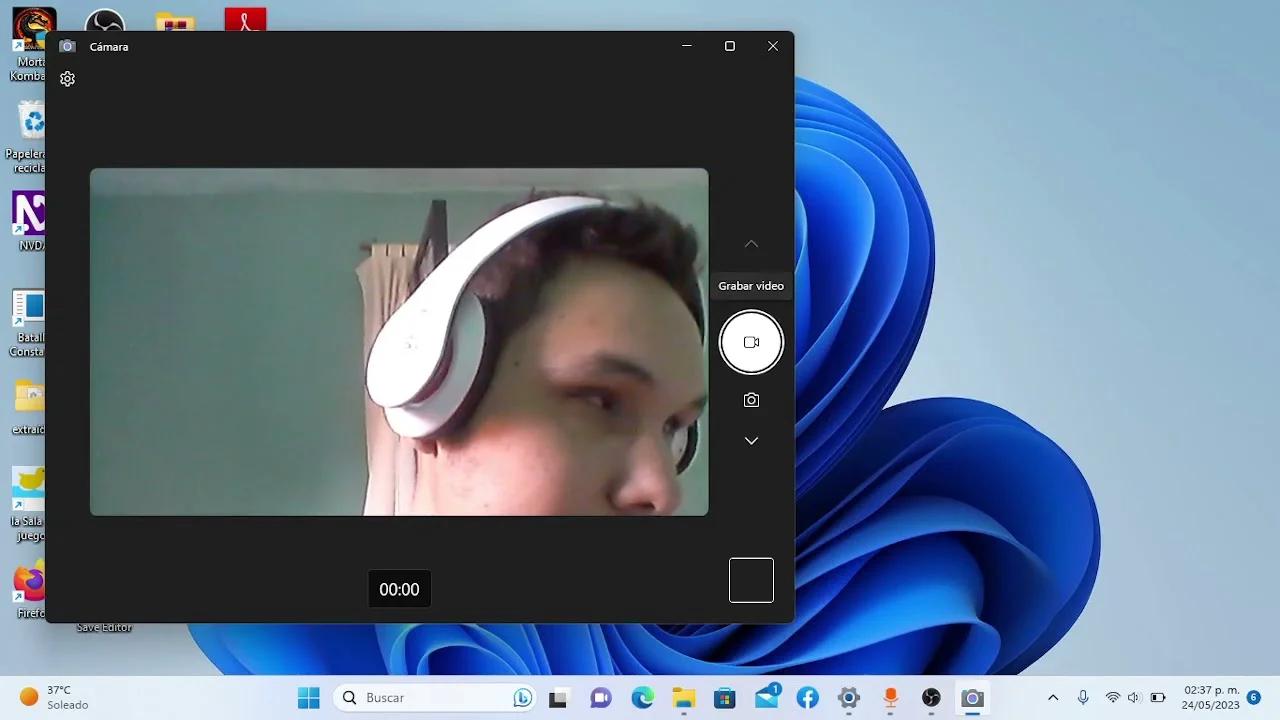 tutorial mostrando como se utiliza la cámara de windows