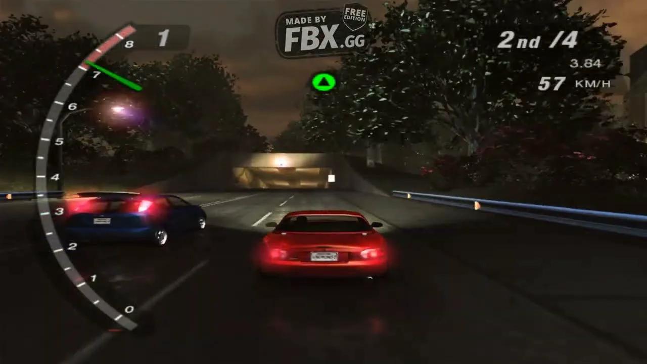 Drag Race Game play Need for Speed Underground 2