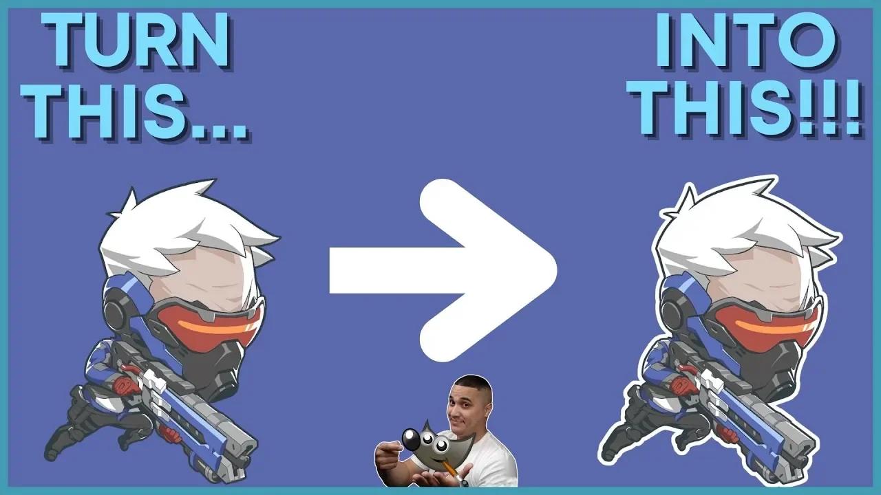 How To Add A White Outline Around A Transparent PNG! @MyGimpTutorialChannel