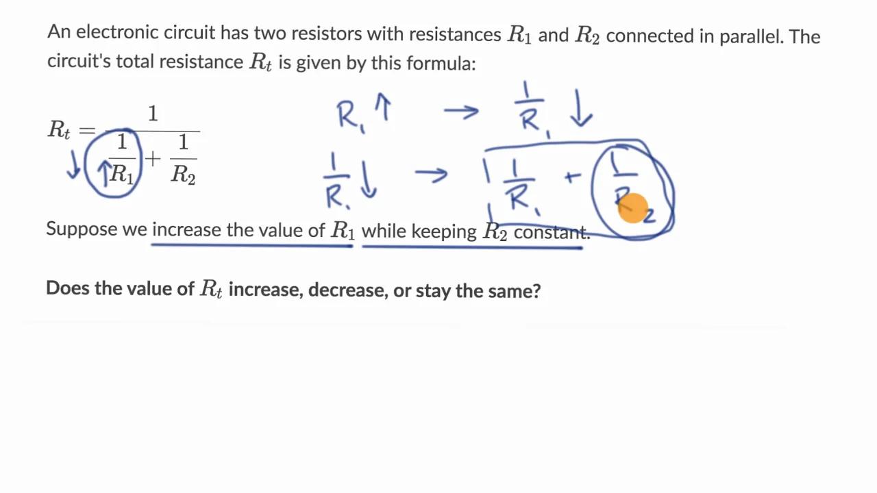 Interpreting expressions with multiple variables: Resistors | Modeling ...
