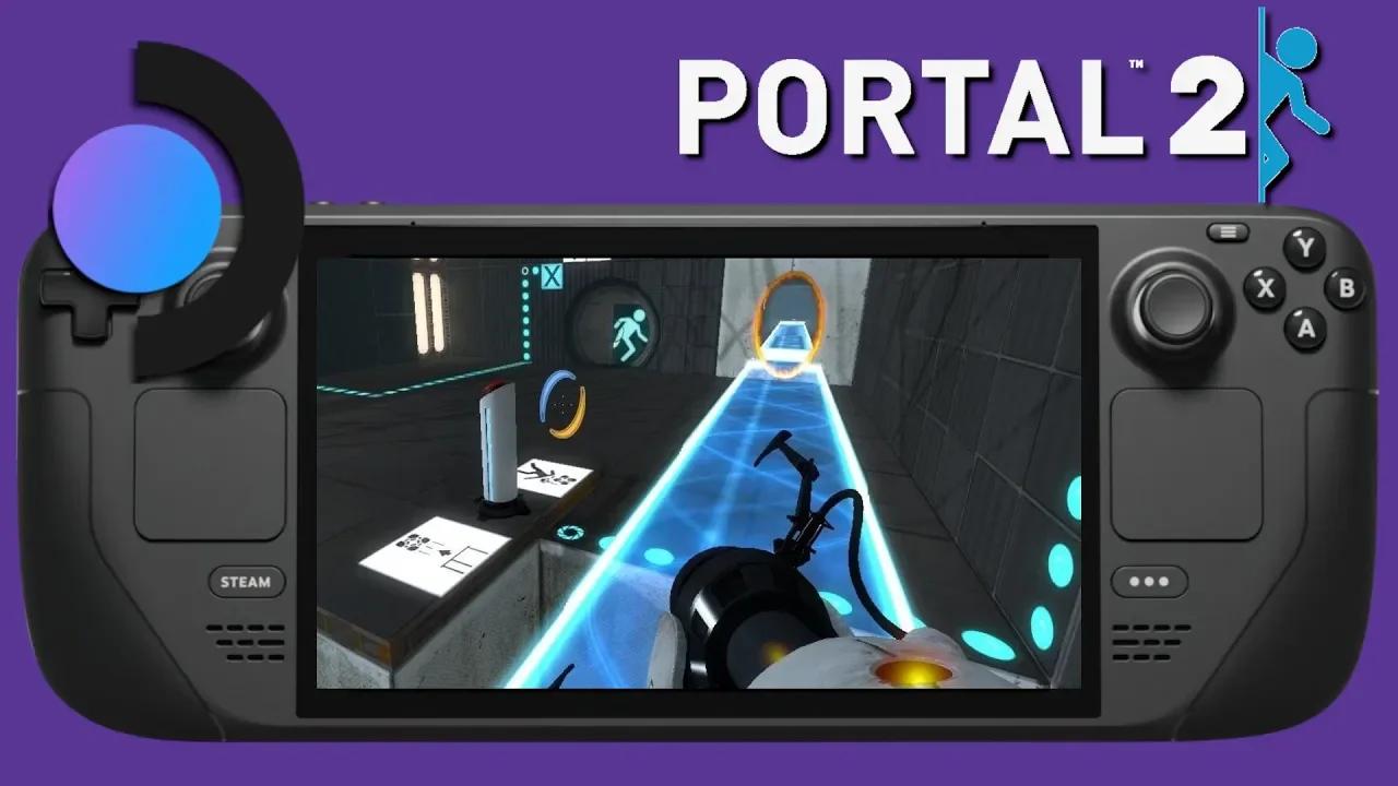 Steam Deck Gameplay - Portal 2 - Steam OS