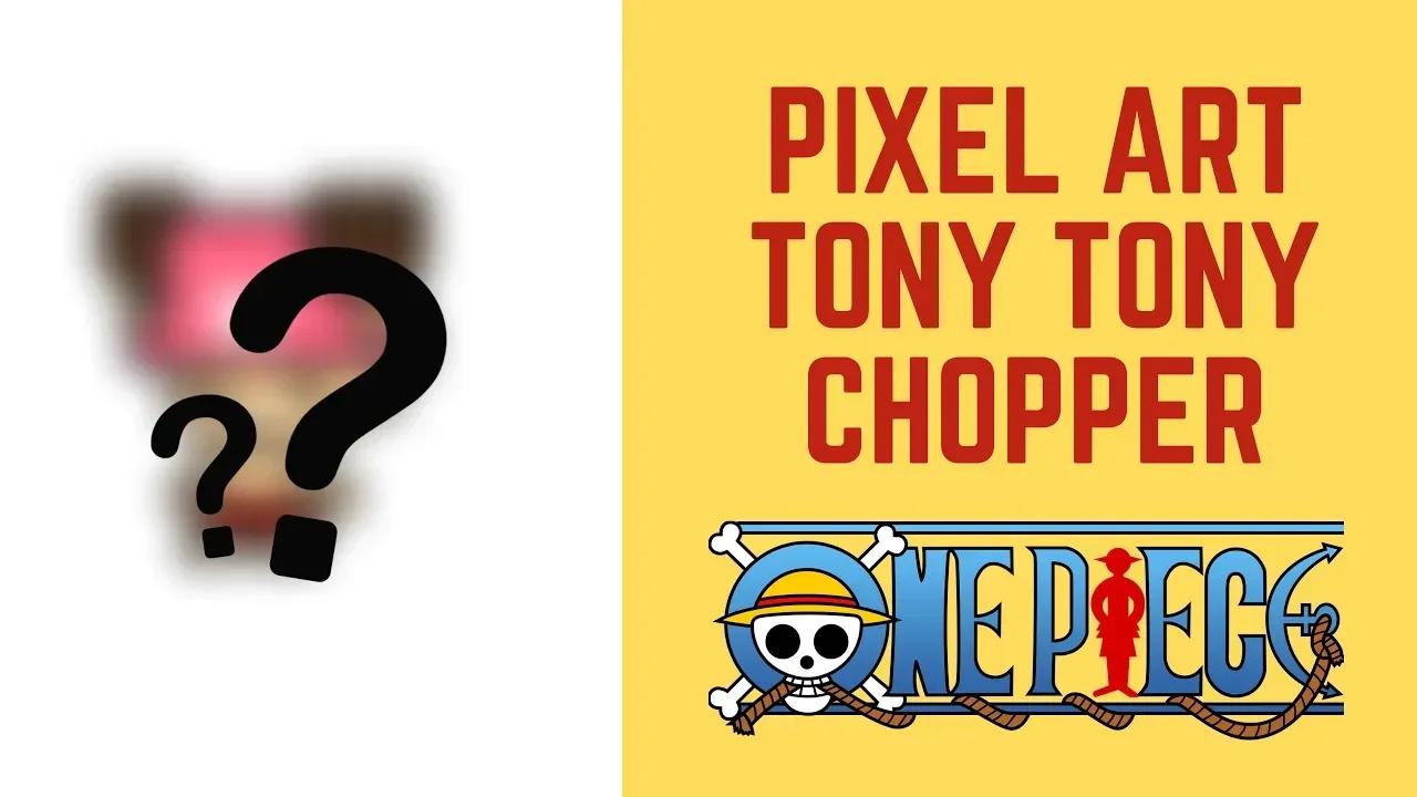 One Piece How To Draw Pixel Art Tony Tony Chopper #pixelart