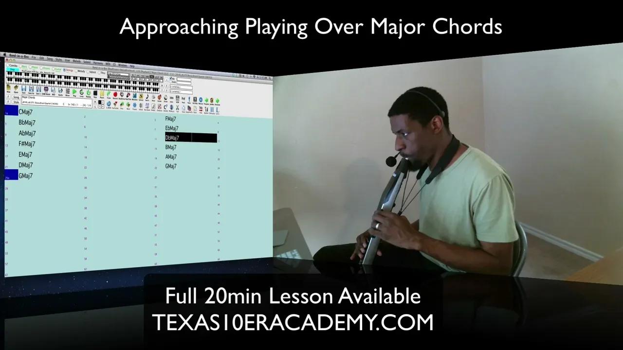 Playing Over Major Chords