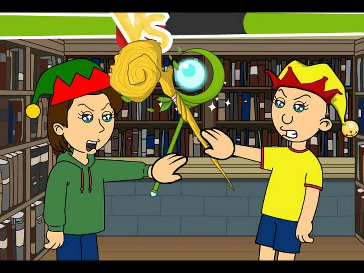 Mage Boris VS Wizard Caillou #goanimate #cringe