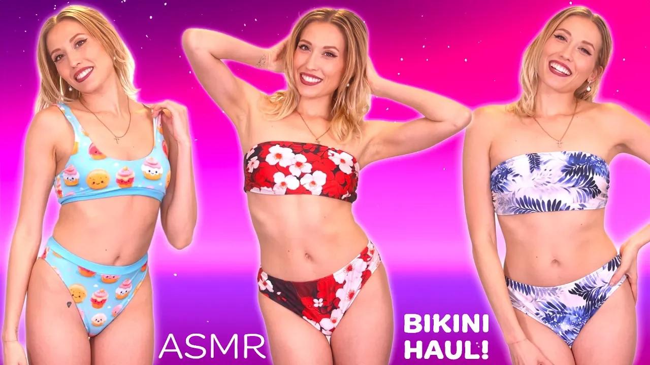 😍🌙 ASMR Ashley’s Binaural Bikini Experience 👙 | 3Dio Ear Rub & Stunning B-Roll