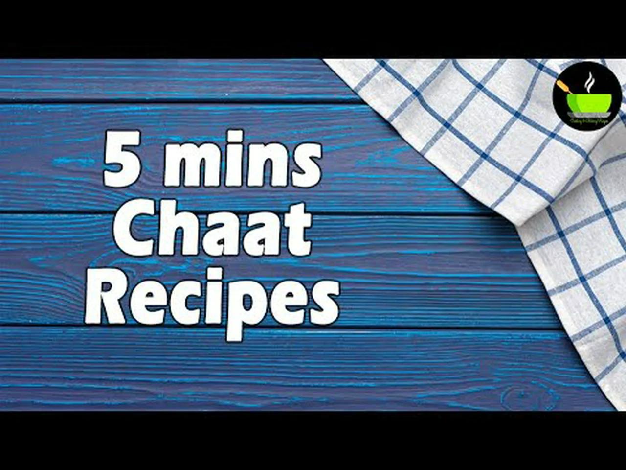 5 Mins Chaat Recipes | Chatpata Chaat Recipes | Street Style Chaat ...