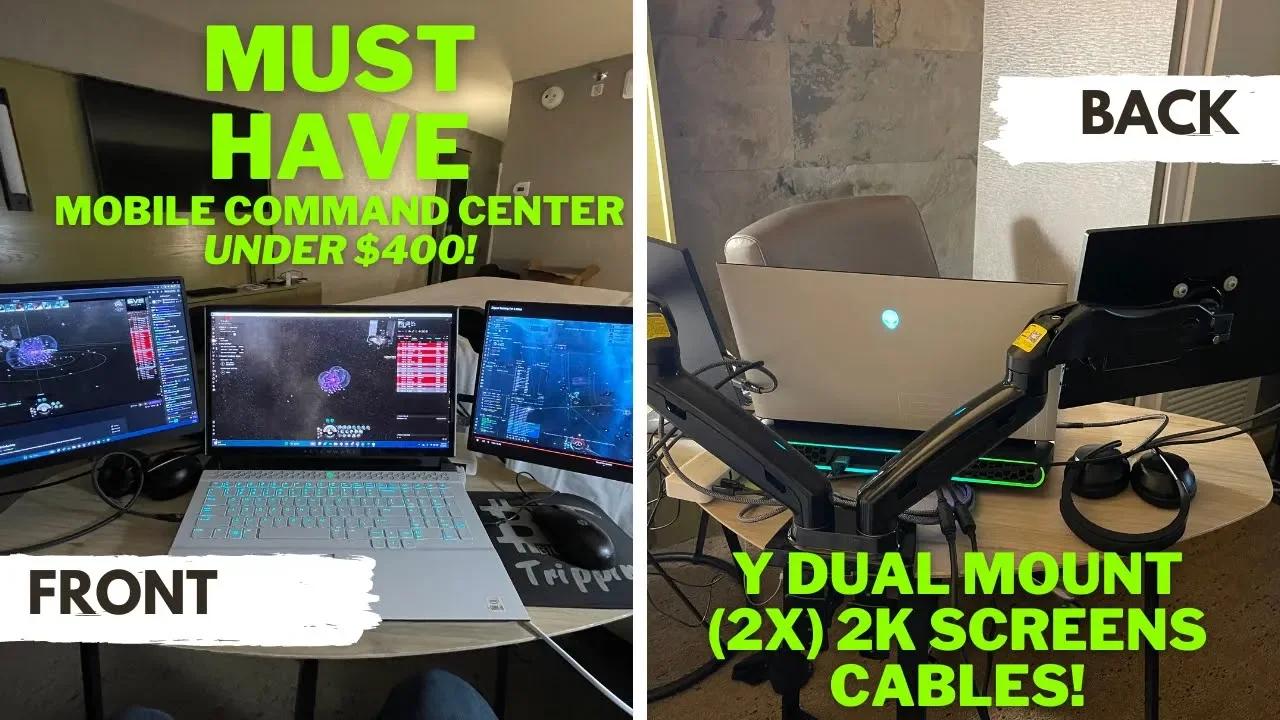 Under $400 Dual 2k Screen Mobile Setup with Mount