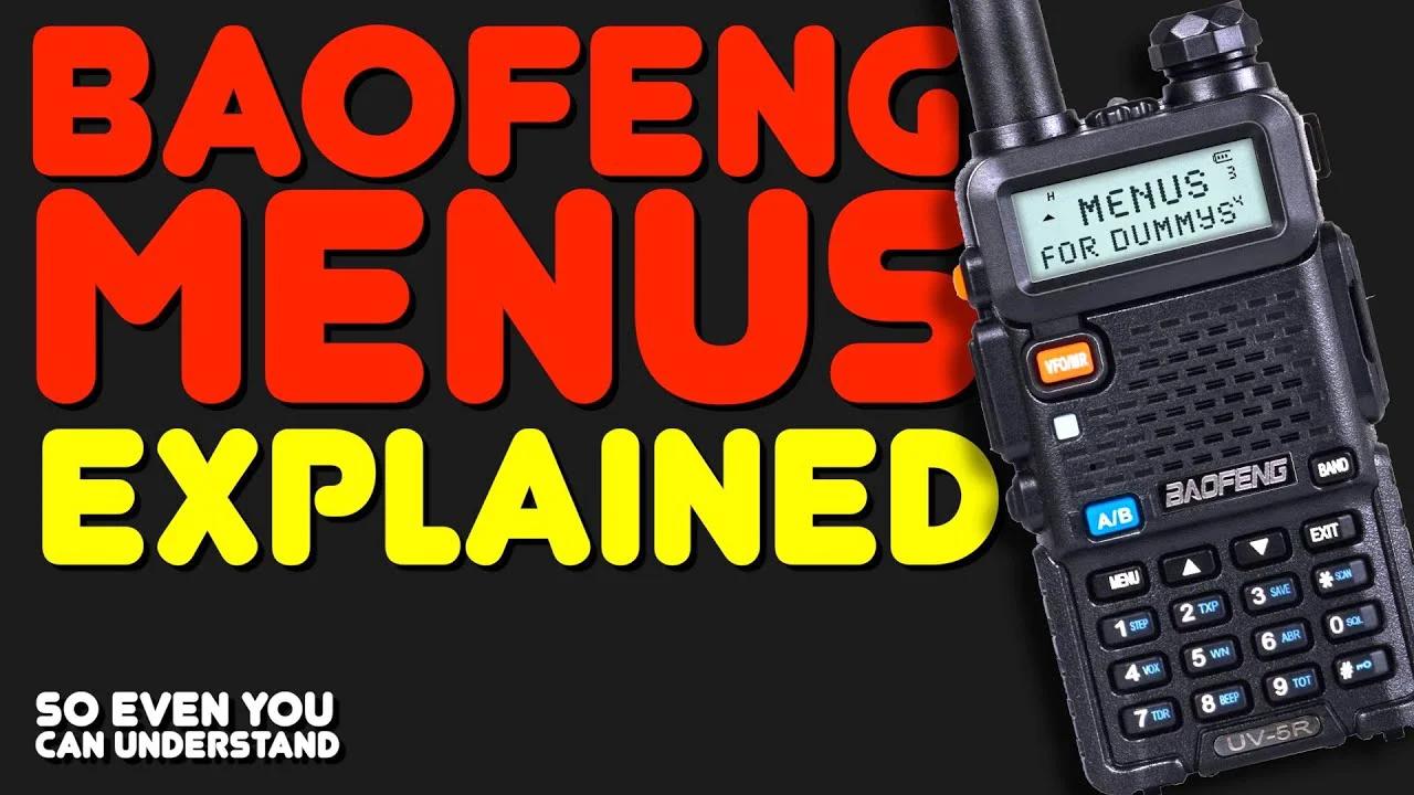 How To Use Baofeng Radio Menus - UV-5R, BF-F8HP, GT-3, BTech, Wouxun ...