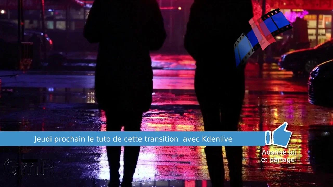 Annonce Kdenlive : transition tourner la page