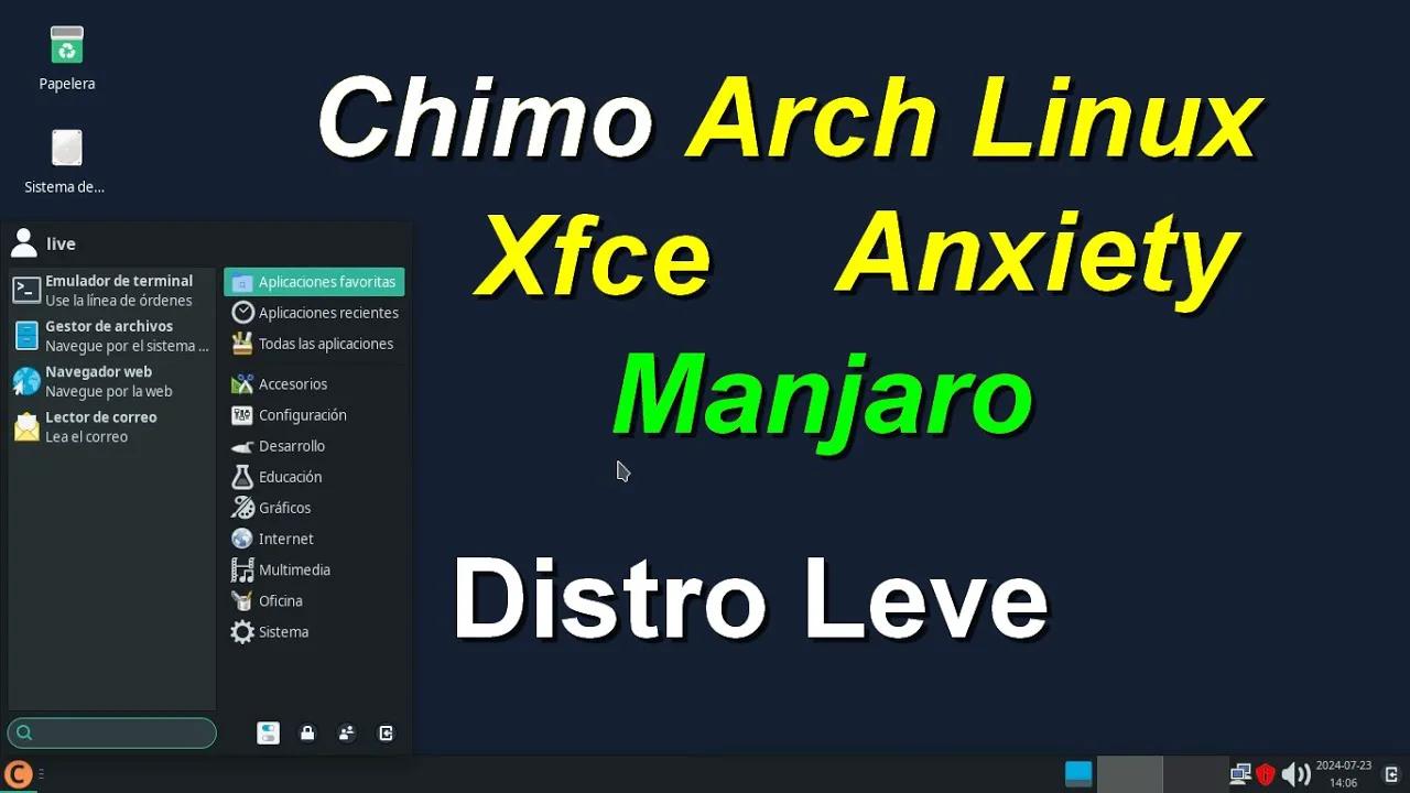 Nova versão da Distro Chimo Linux Manjaro Xfce
