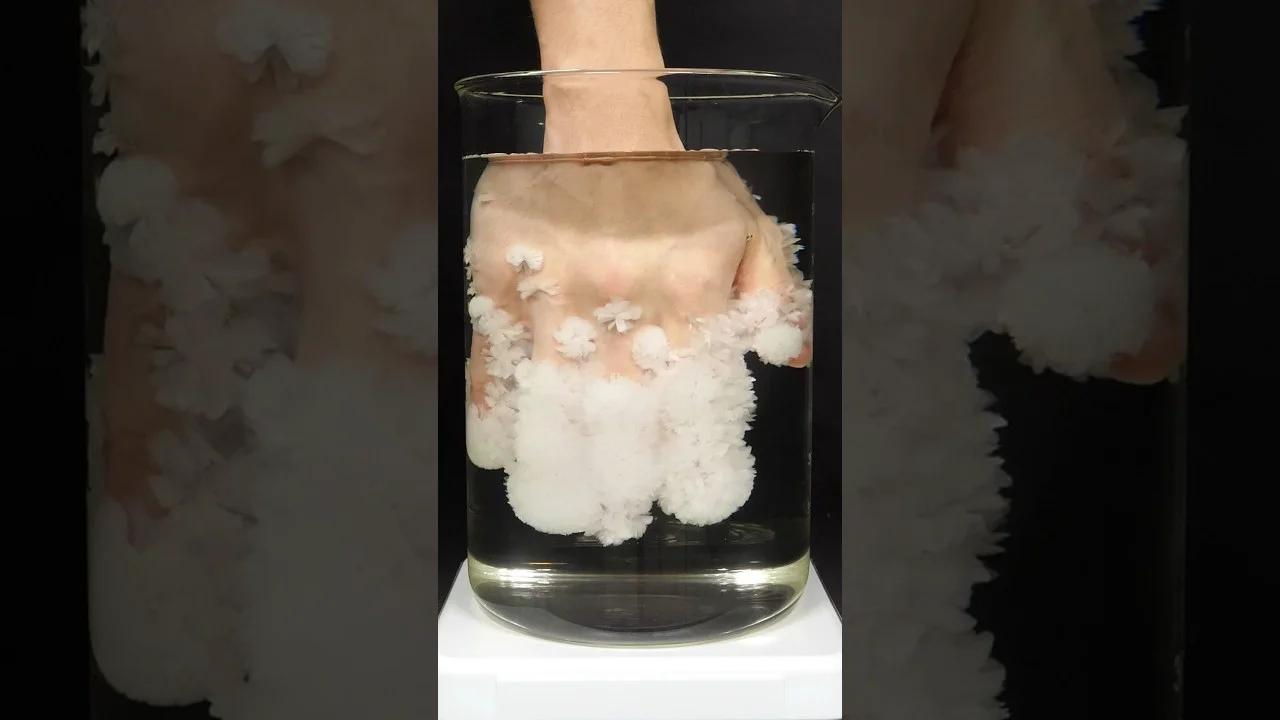 Freezing my hand in hot ice