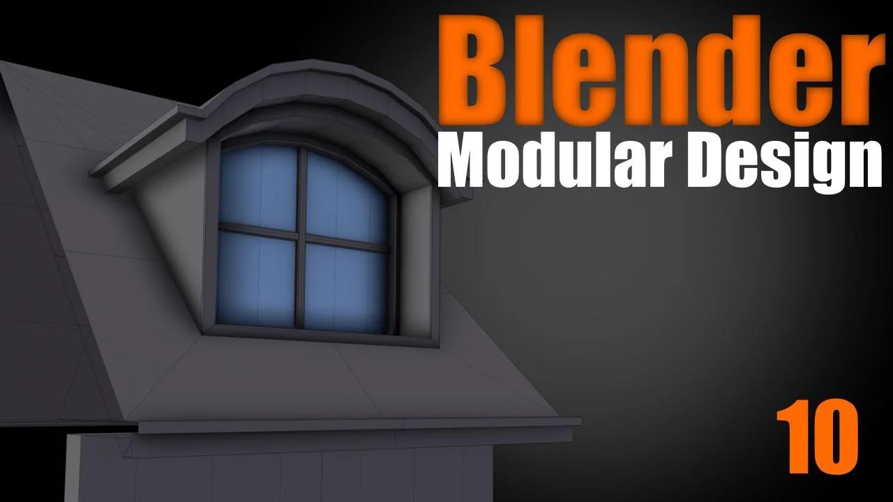 Blender Modular Design - 10 Creating roofing variety with beveling