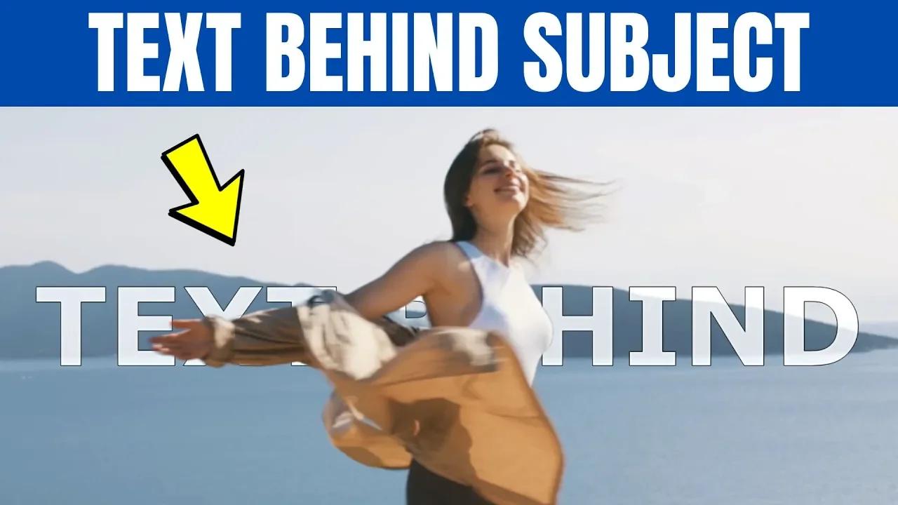 How to Add Text behind the Subject with Movavi Video Editor 2024 (easy)