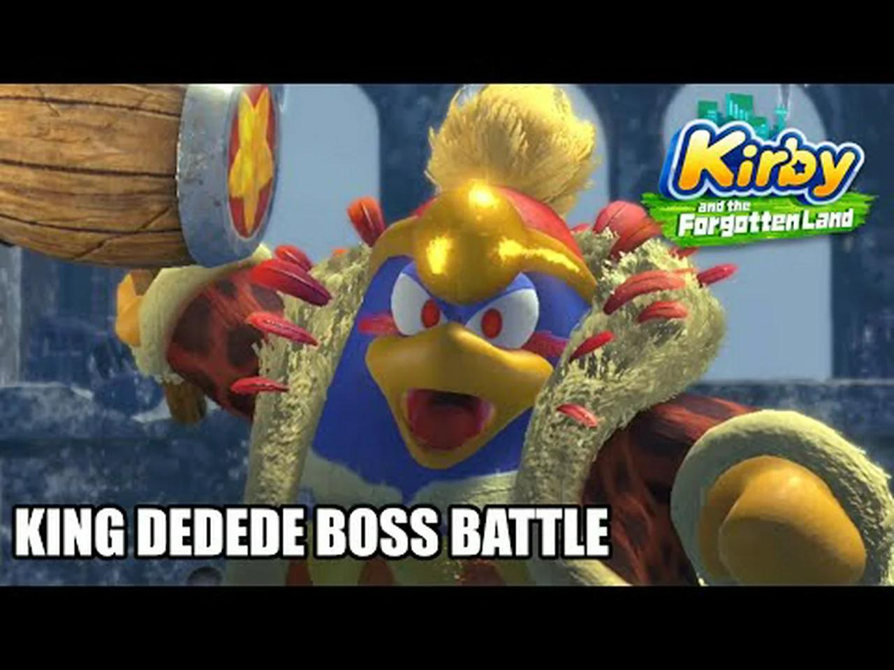 Kirby and the Forgotten Land - King Dedede Boss Battle (Wild Mode ...
