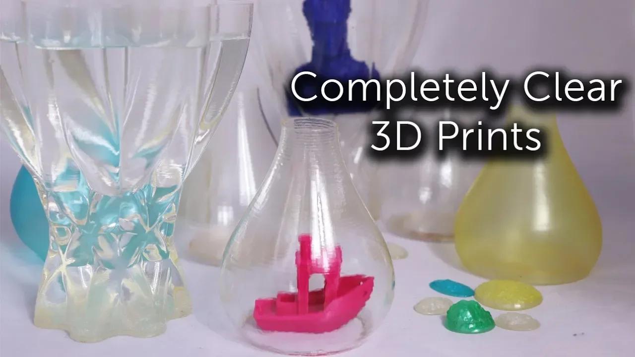 Transparent 3D Prints