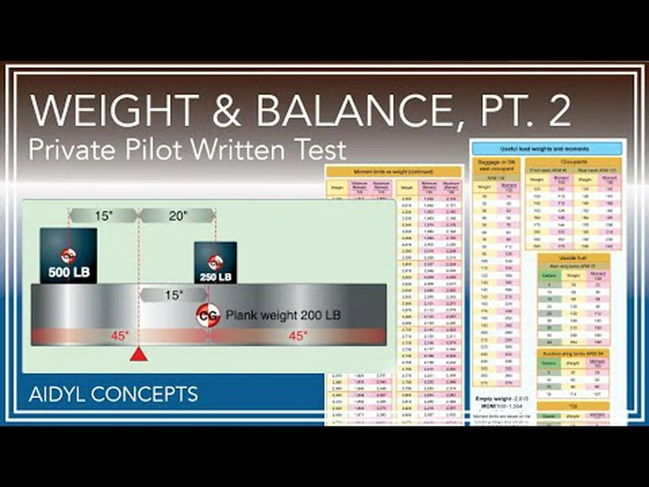 Weight and Balance Part 2- Private Pilot Written Test Practice +Tips