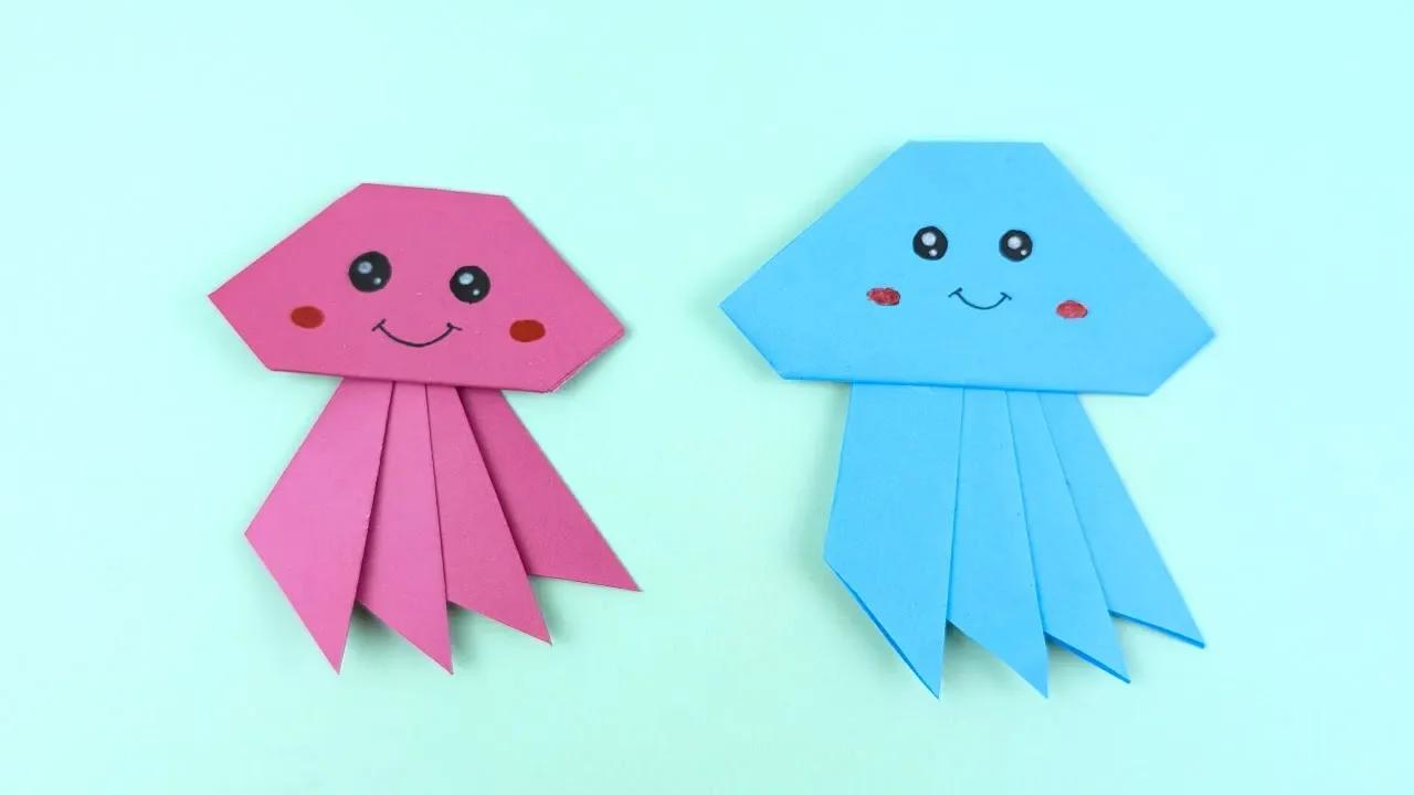 Origami Méduse | Comment faire une méduse en papier