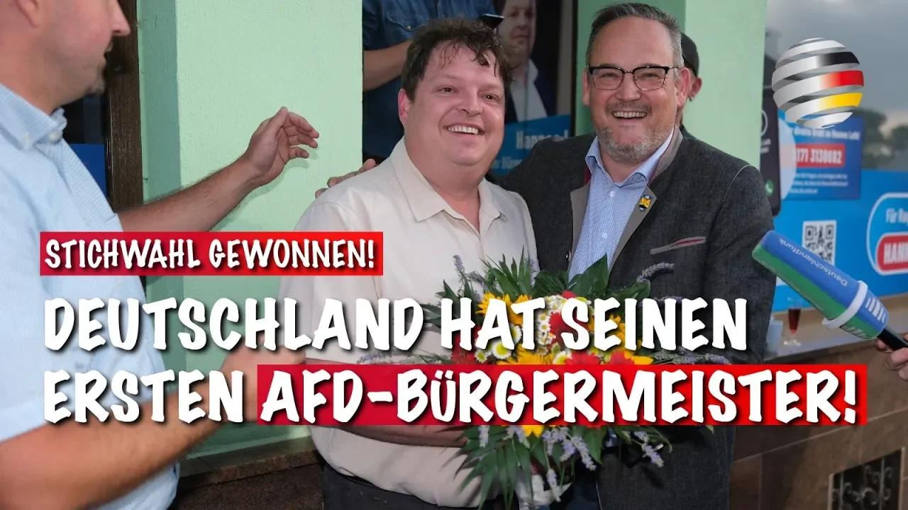 GLÜCKWUNSCH! Hannes Loth zum ersten AfD-Bürgermeister Deutschlands gewählt!