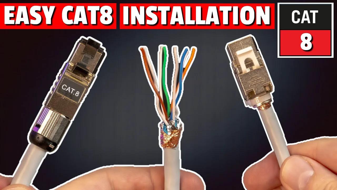 CAT 8 CONNECTOR INSTALLATION - CAT 8 PLUG & JACK INSTALL