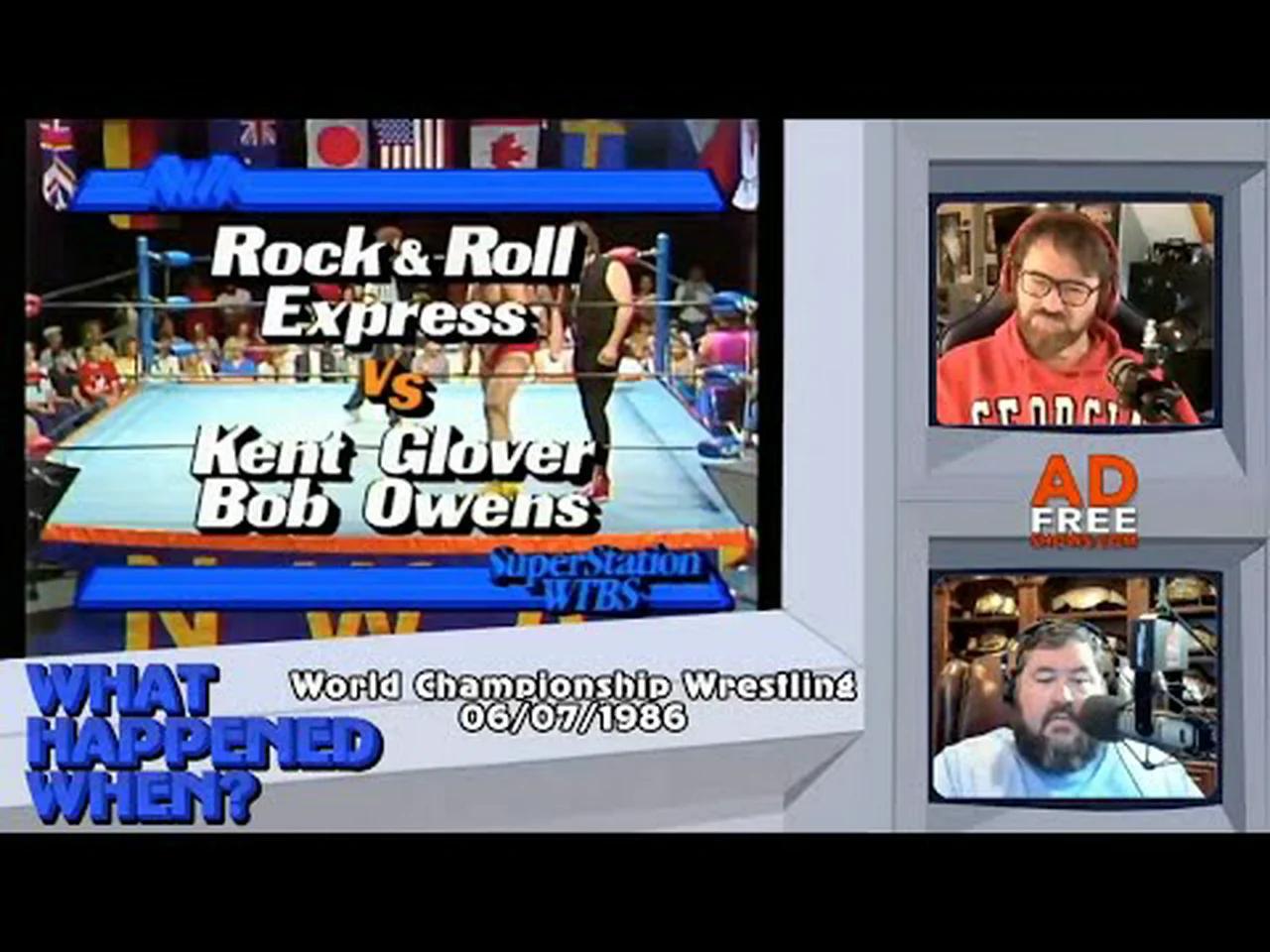 Tony Schiavone calls the Rock n Roll Express vs Kent Glover & Bob Owens