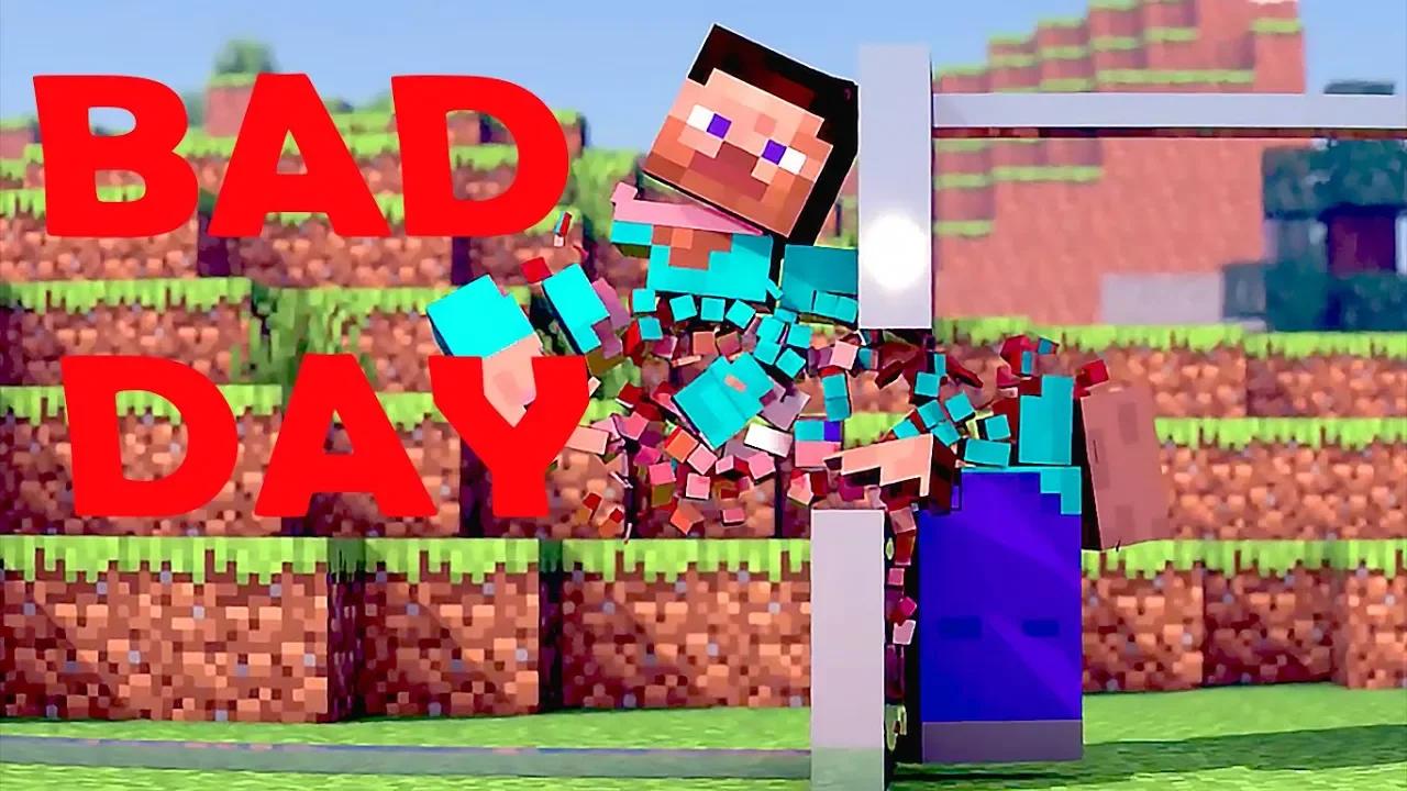 Minecraft steve: bad day