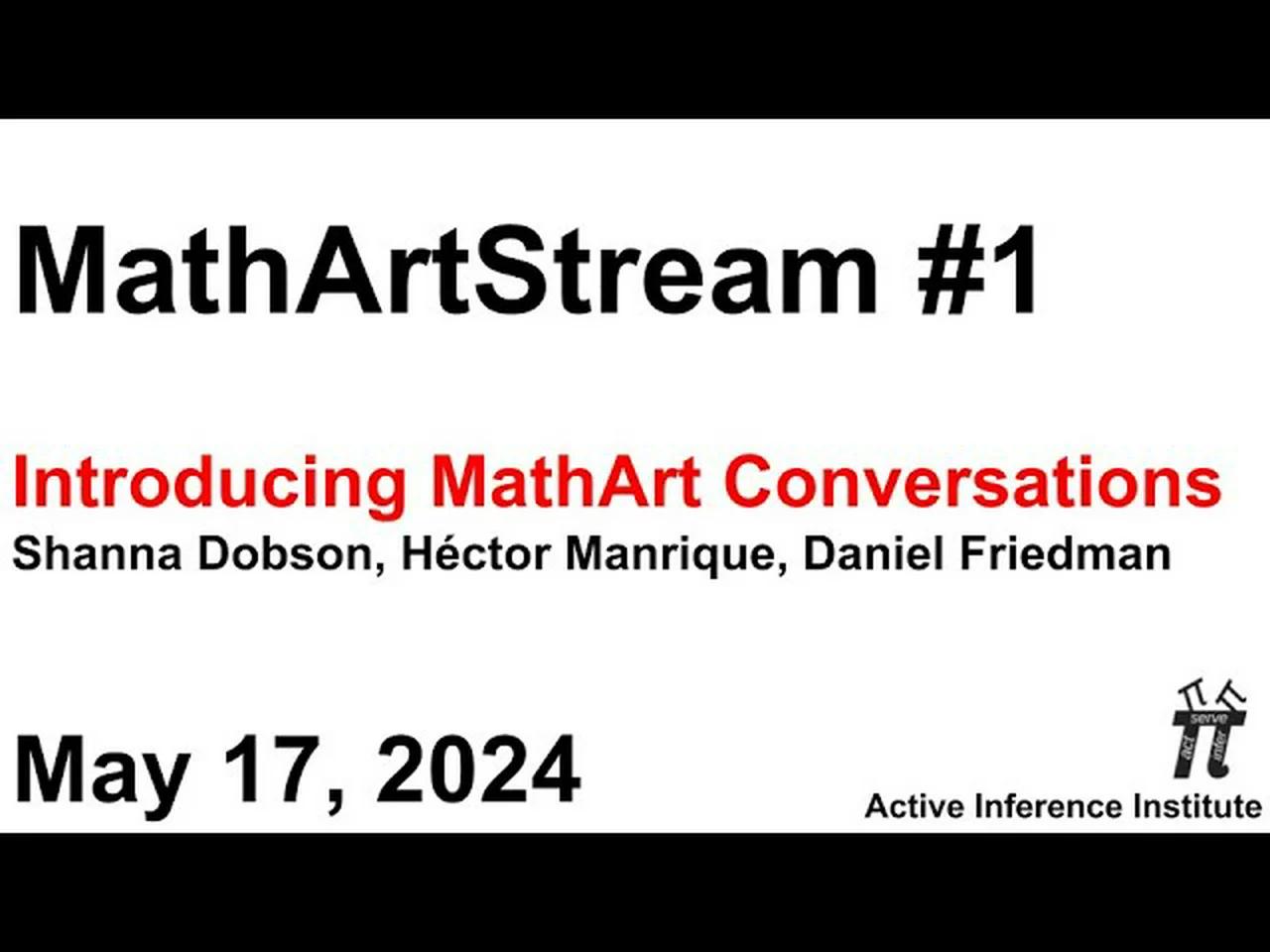 Mathartstream 1 Introducing Mathart Conversations