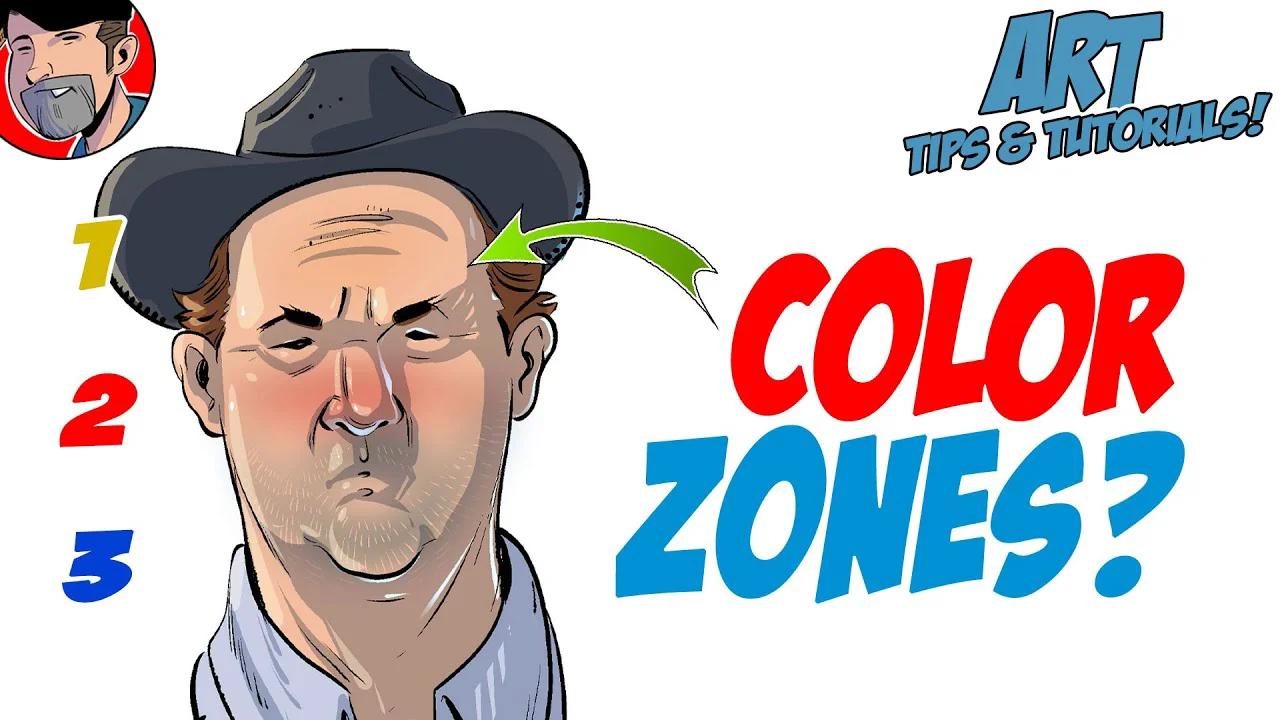 LEVEL UP your coloring by understanding the COLOR ZONES of the face ...