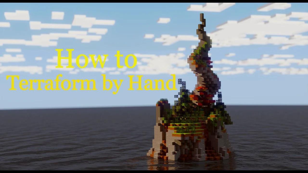 Minecraft how to Terraform Epic Terrain by hand (Timelapse Cinematic)