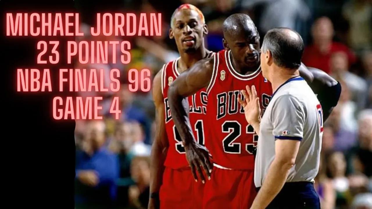 Michael Jordan Highlights 23 Points NBA Finals 1996 Game 4 Chicago ...