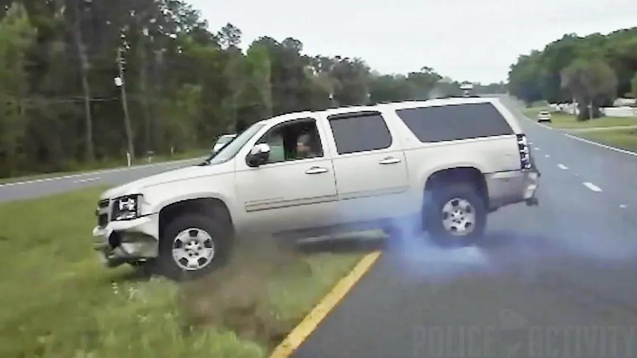 Intense High Speed Sheriff Pursuit Ends With PIT Maneuver in Marion ...