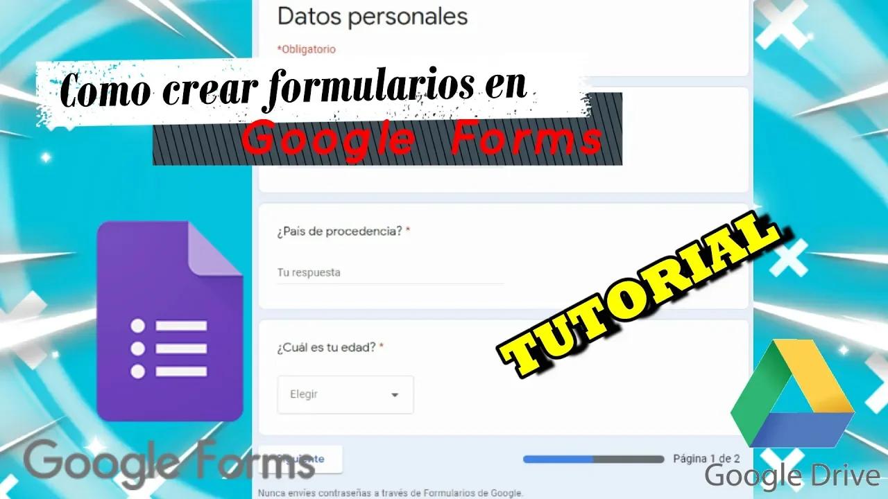 🔝 Cómo crear formularios en Google Forms 📋 (Google Drive) Tutorial Parte 1 #GoogleForms #FreeToPay 👍