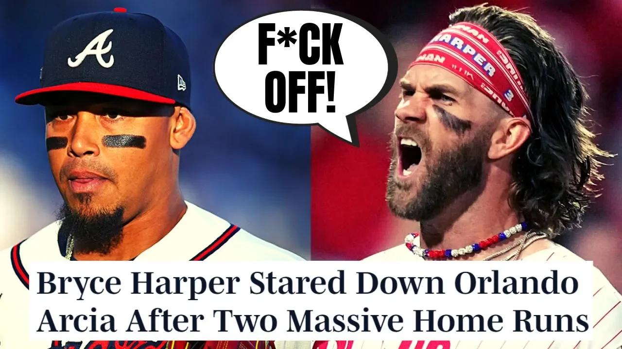 Bryce Harper STARES DOWN Orlando Arcia After MASSIVE Home Runs | Braves' Sh*t Talking BACKFIRES