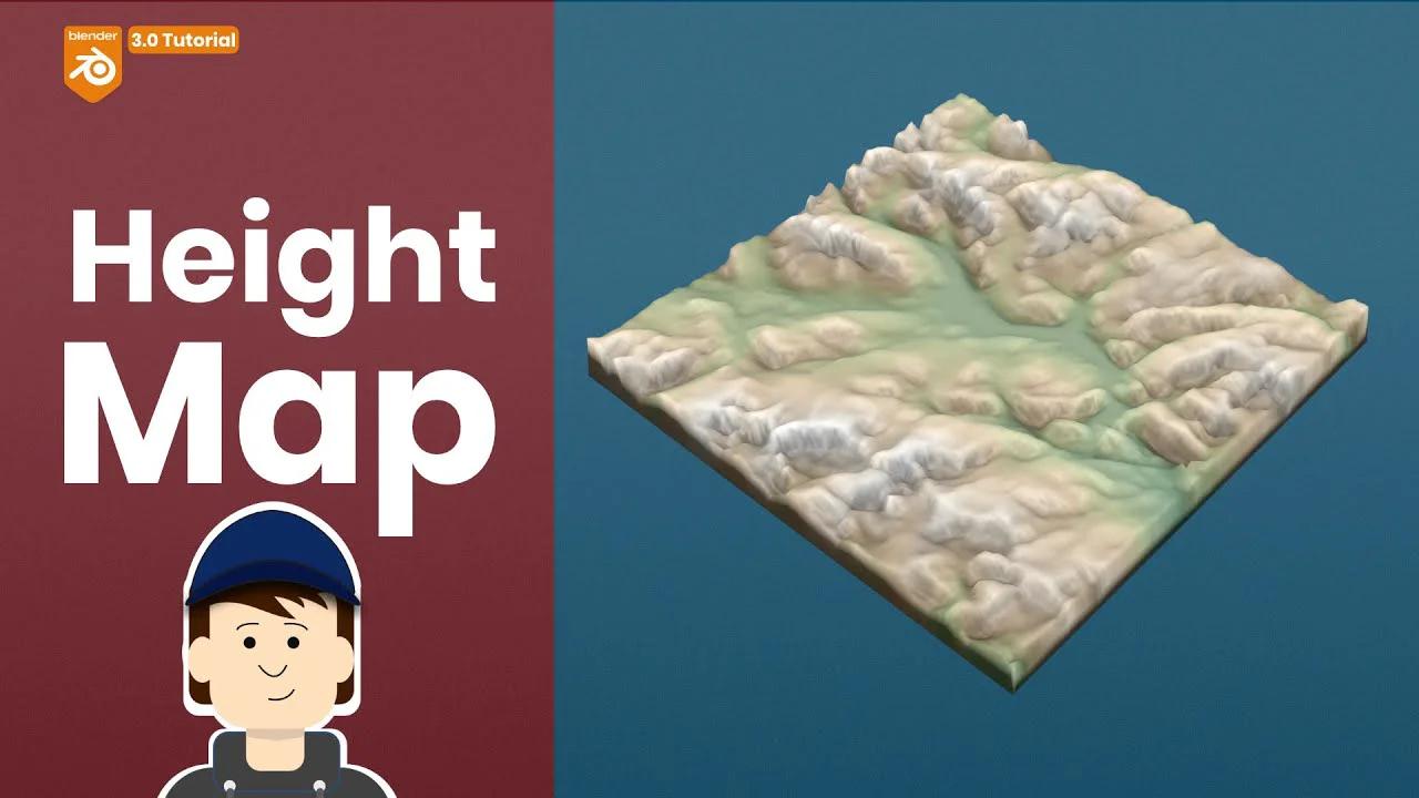 How to use height maps to make landscapes in Blender [3.0] [+making ...