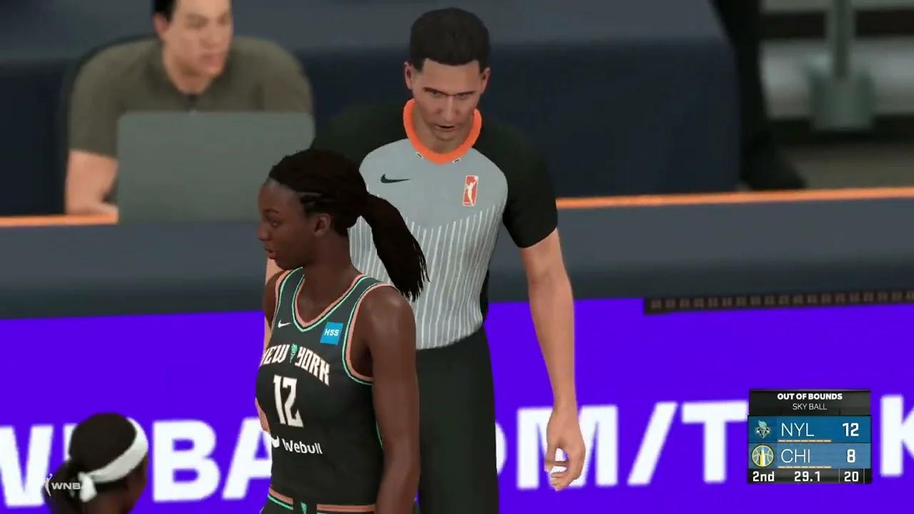 NBA 2K23 WNBA Gameplay No Commentary New York Liberty Vs Chicago Sky