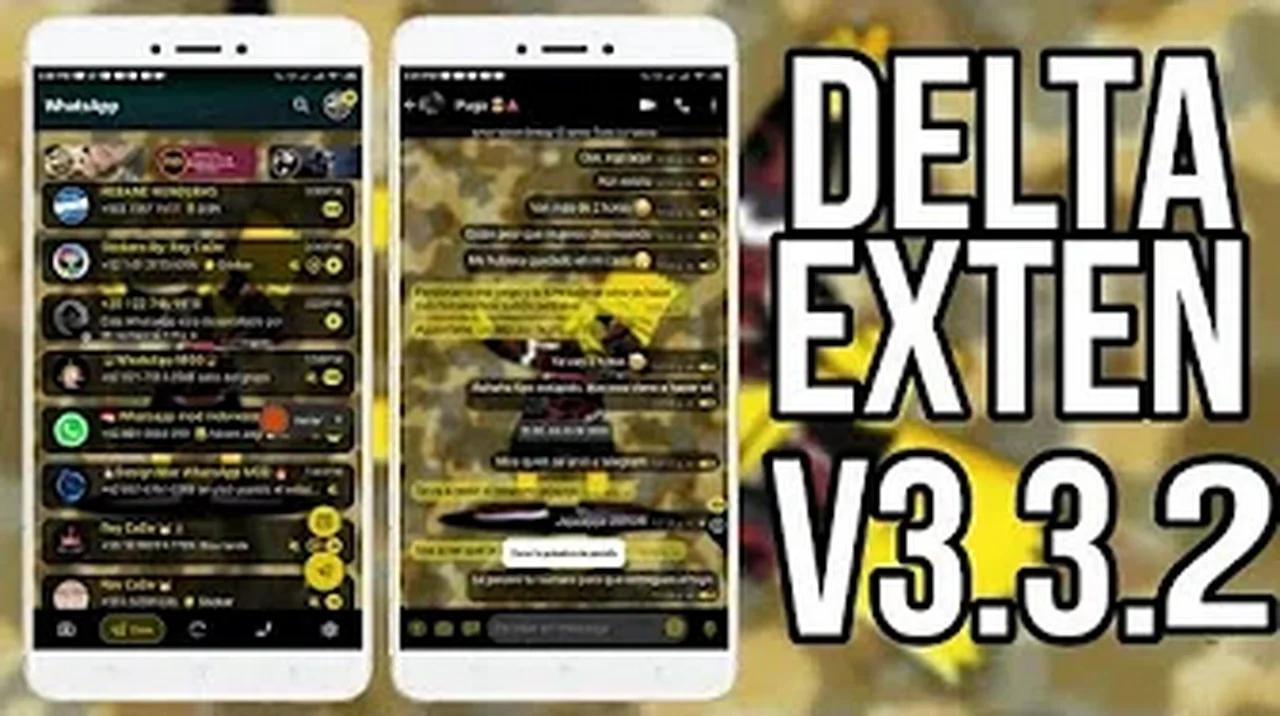 Delta v3.3.2 Tema oscuro, emojis