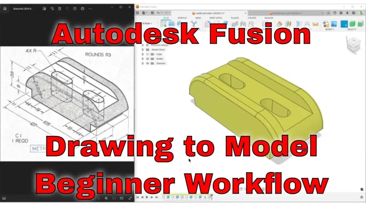 Autodesk Fusion - Beginner workflow "One Sketch One Feature"